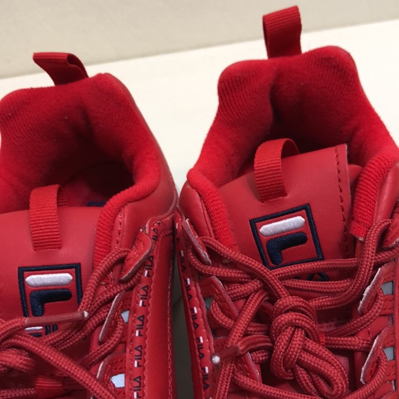 Fila | Shoes | Vintage Fila Red Shoes Sizes 85 | Poshmark